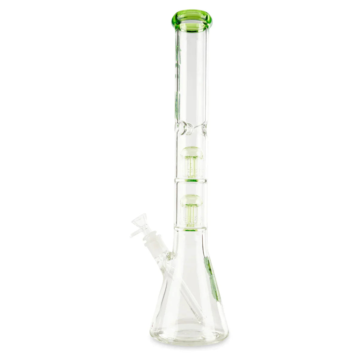 Buy 20" Double Tree Perc Glass Beaker Water Pipe | Elyxr
