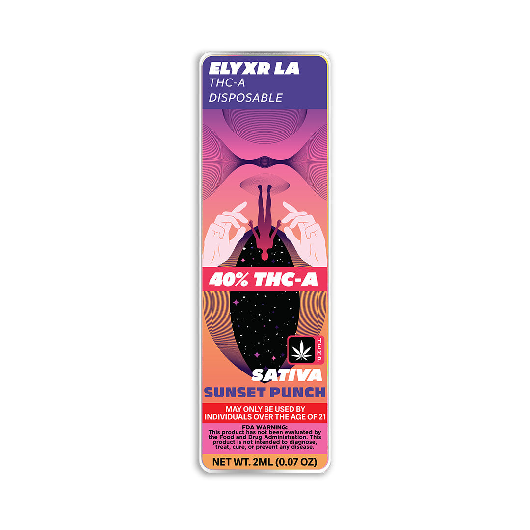 Live Resin THC-A Disposable 2 Grams (2000mg) - Elyxr