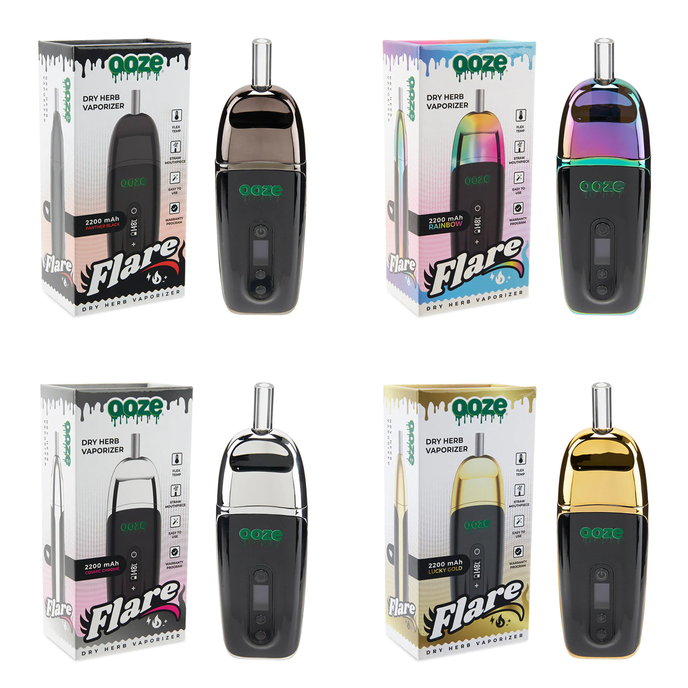 Buy Ooze Flare Dry Herb Vaporizer 2200mah | Elyxr