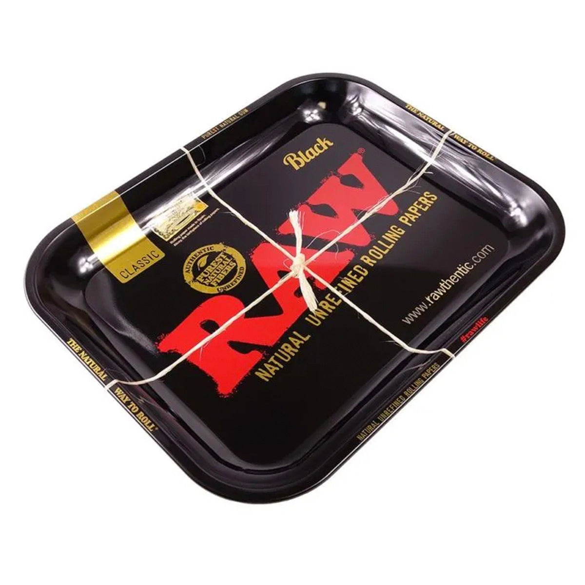 RAW Black Classic Small Rolling Tray | ELYXR