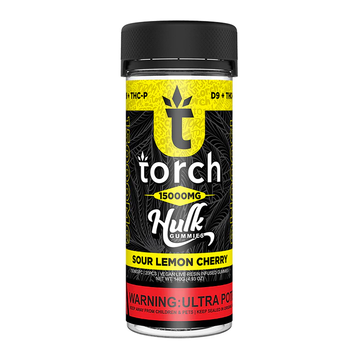 Buy Torch D9 + THC-P Hulk Gummies (15000mg) | Elyxr