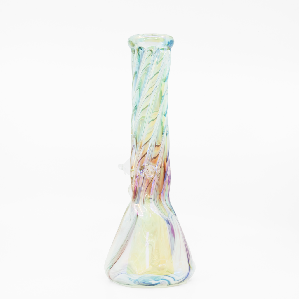 Mermaid Twist Bong - Iridescent Spiral Glass Bong